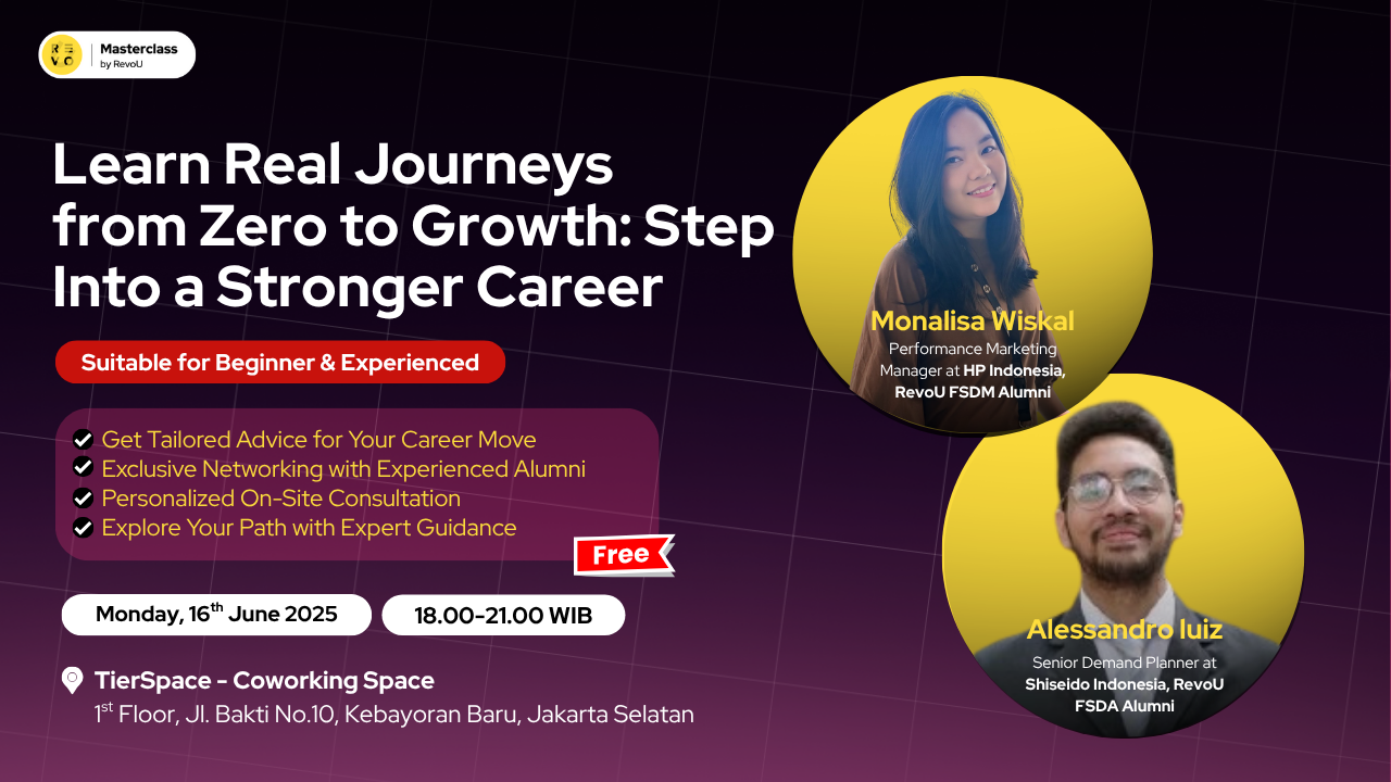 Offline Masterclass by RevoU | Learn Real Journeys from Zero to Growth : Step Into a Stronger Career